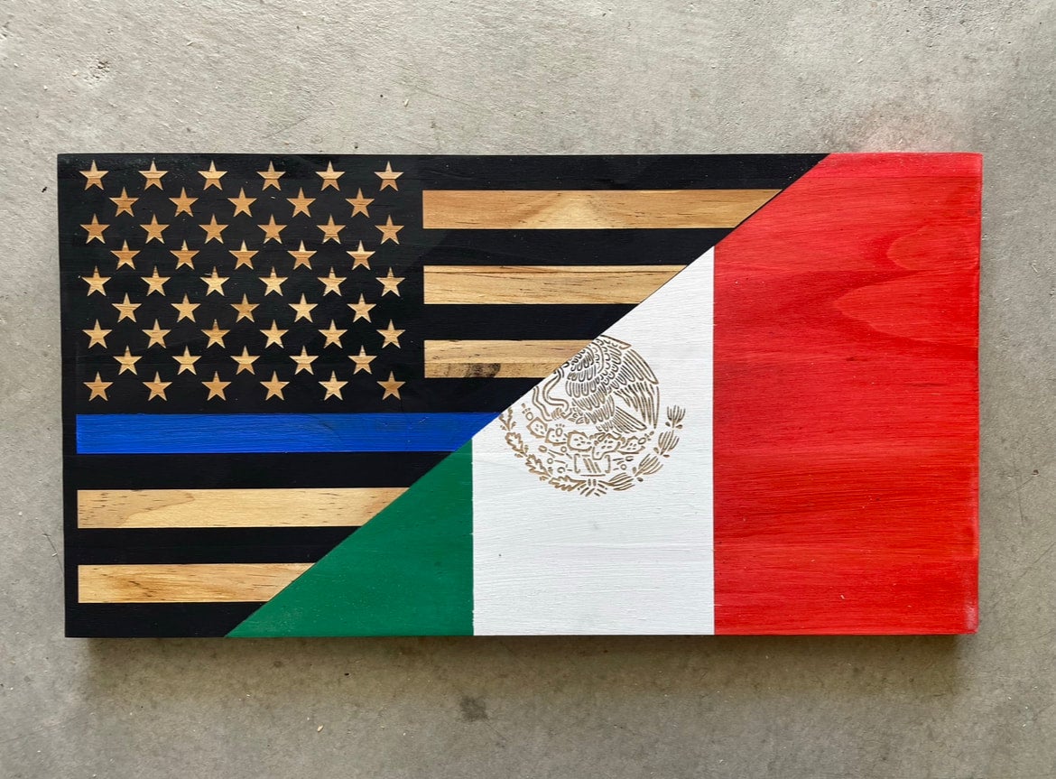 Two-Tone Flag | CODE 7 WOODWORKS